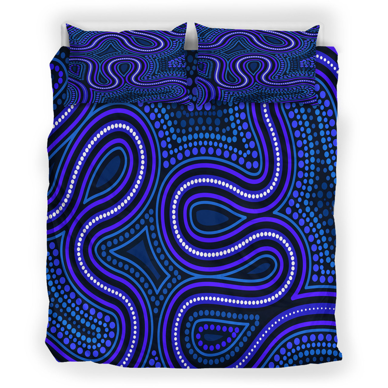 Australia Indigenous Bedding Set - Dot art connection concept ...