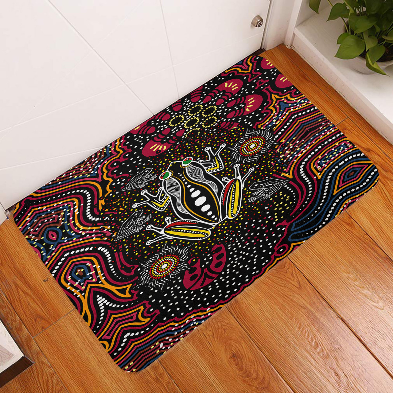Australia Aboriginal Inspired Door Mat - Aboriginal art Fog dreaming ...