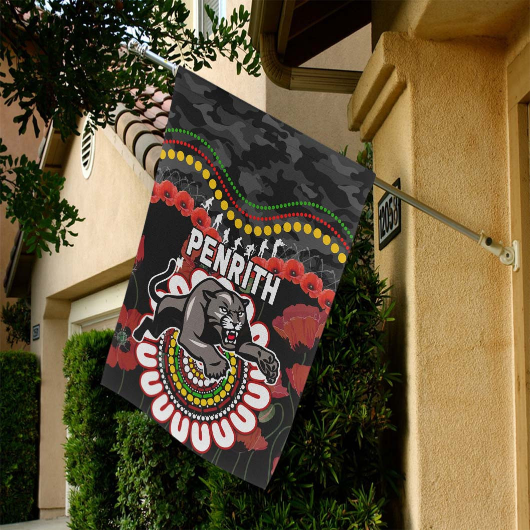 Penrith Panthers Anzac Flag - Poppies Penrith Panthers and Aboriginal ...