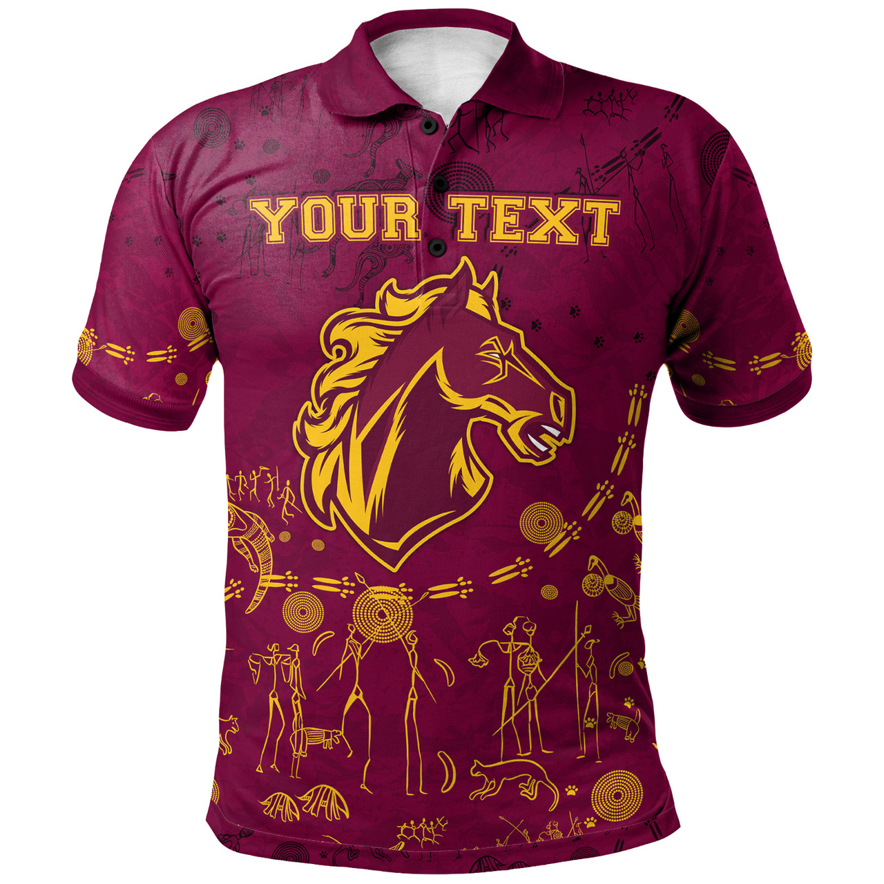 Brisbane Broncos Polo Shirt - Custom Broncos Life Polo Shirt
