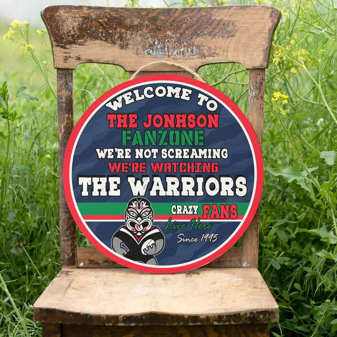 New Zealand Door Sign - Welcome to Our Fan Zone Door Sign