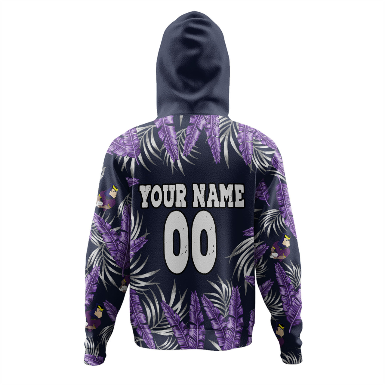 Melbourne Storm Custom Hoodie - Tropical Patterns Melbourne Storm Hoodie