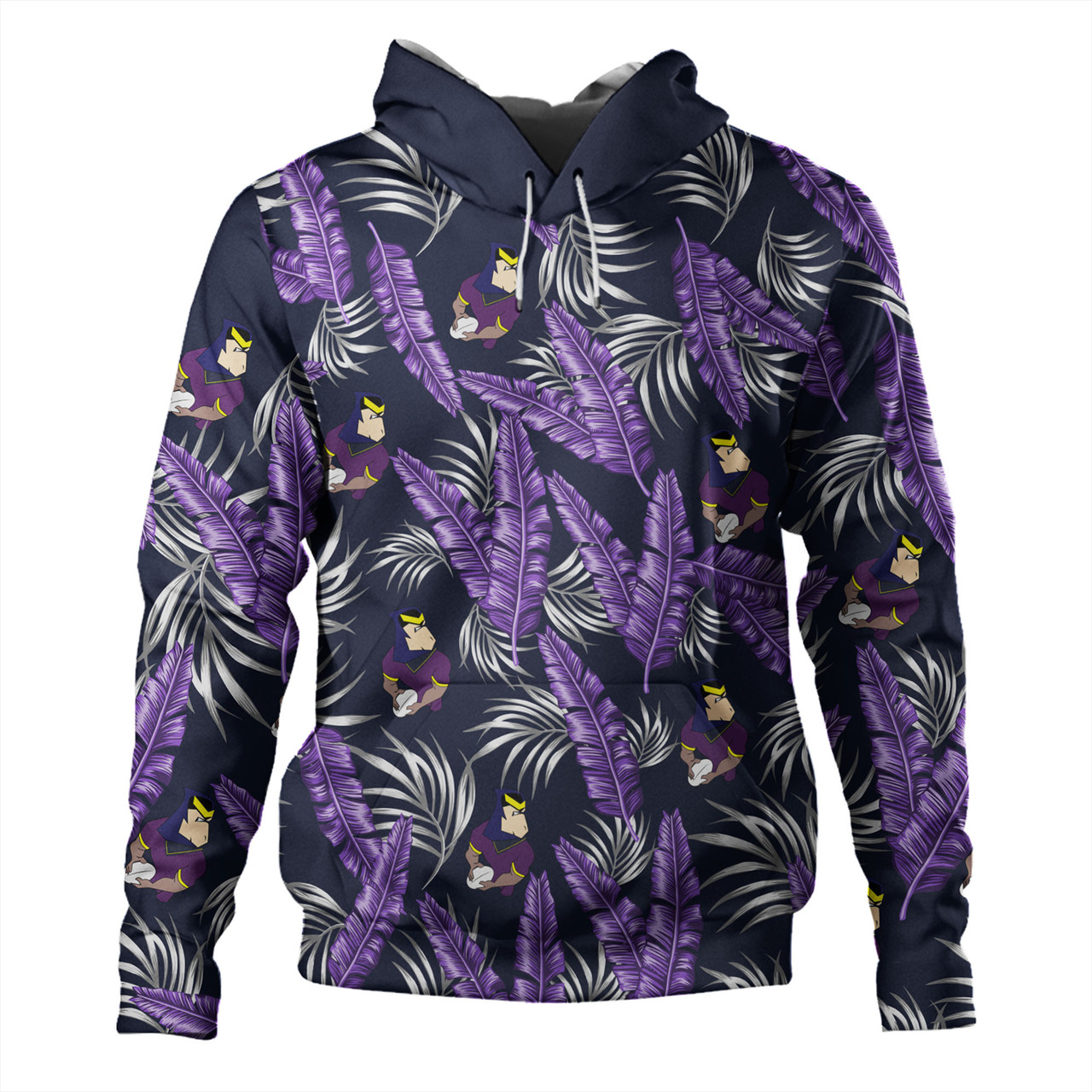 Melbourne Storm Custom Hoodie - Tropical Patterns Melbourne Storm Hoodie