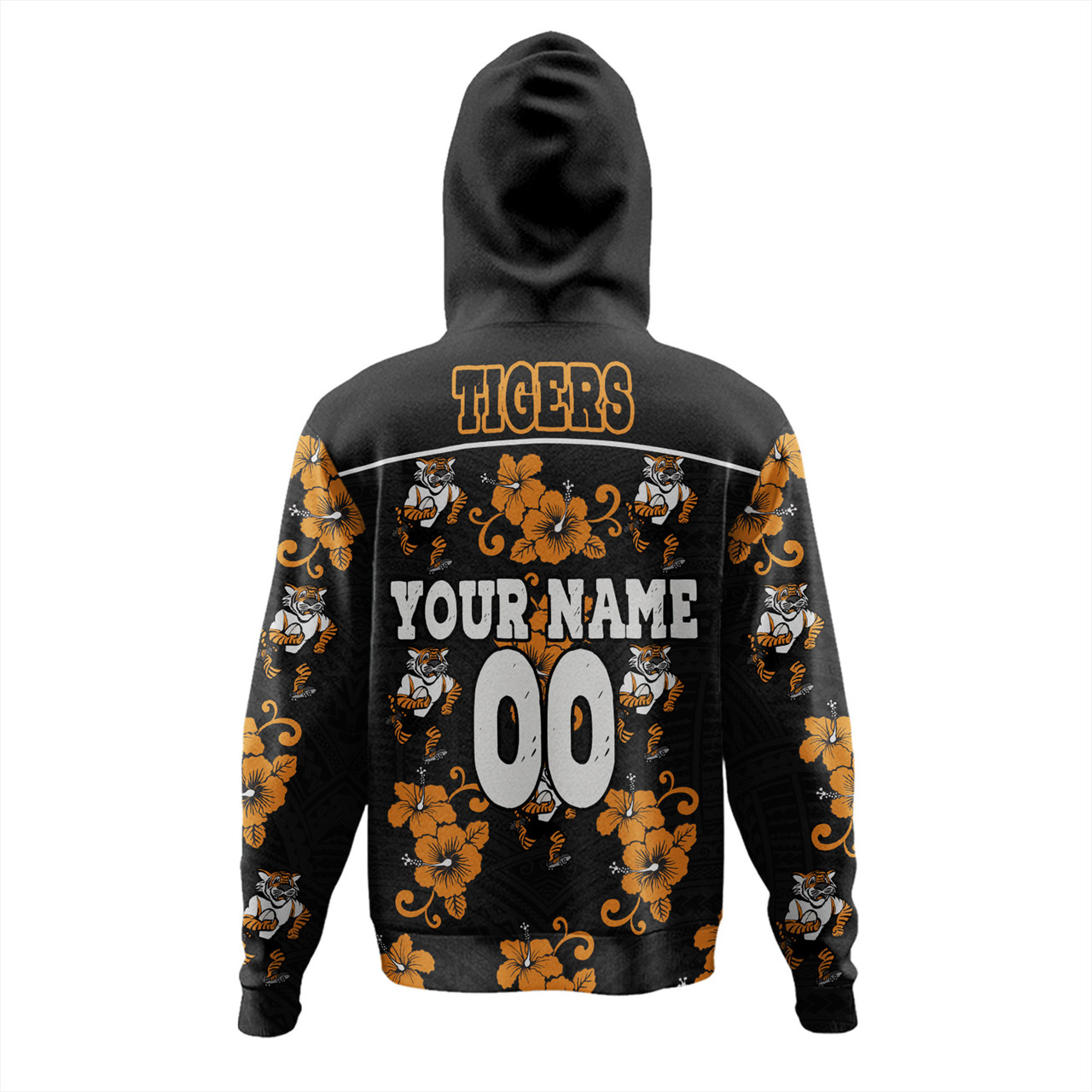 Wests Tigers Hoodie - With Maori Pattern