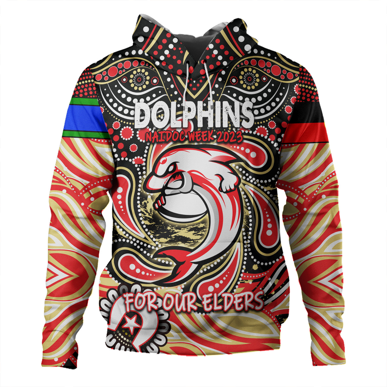Redcliffe Dolphins Naidoc Week Hoodie - Aboriginal For Our Elder NAIDOC ...