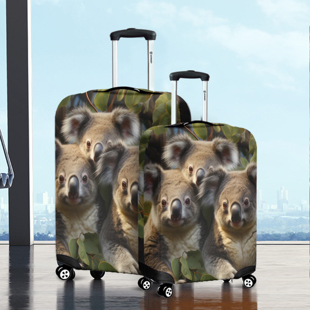 Australia Koala Luggage Cover - Three Koalas with Gum Trees Ver1 ...