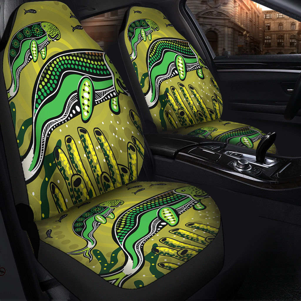Australia Aboriginal Car Seat Covers - Mother And Baby Dugong ...