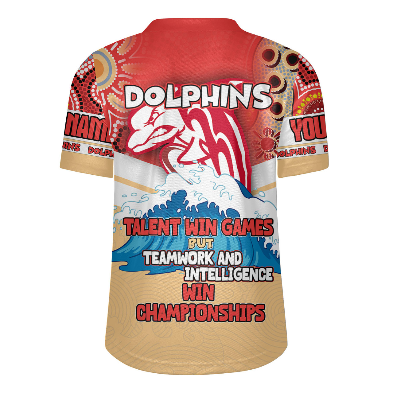 Redcliffe Dolphins Rugby Jersey - Custom Talent Win Games But Teamwork ...