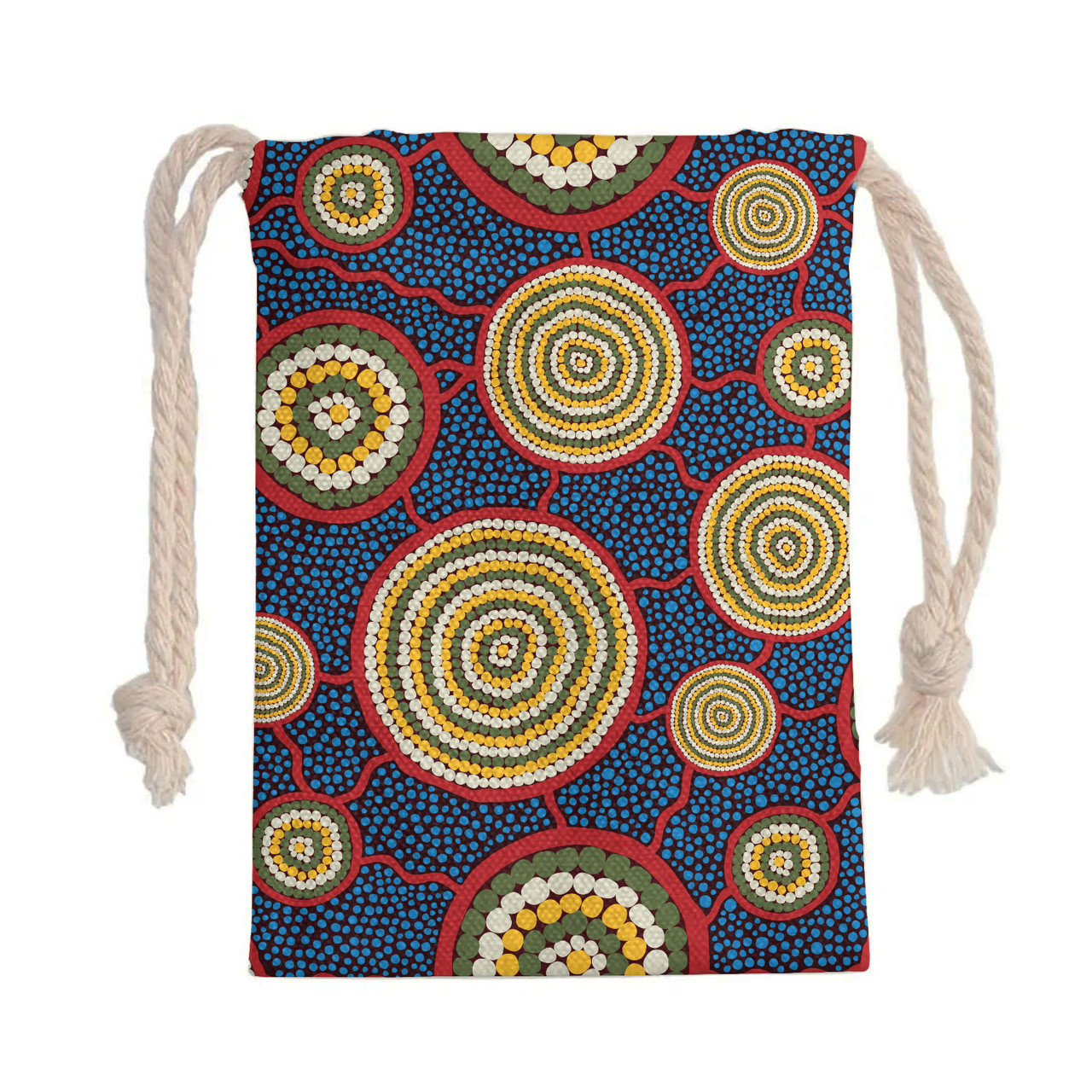 Australia Aboriginal Drawstring Bag - Beautiful Indigenous seamless ...