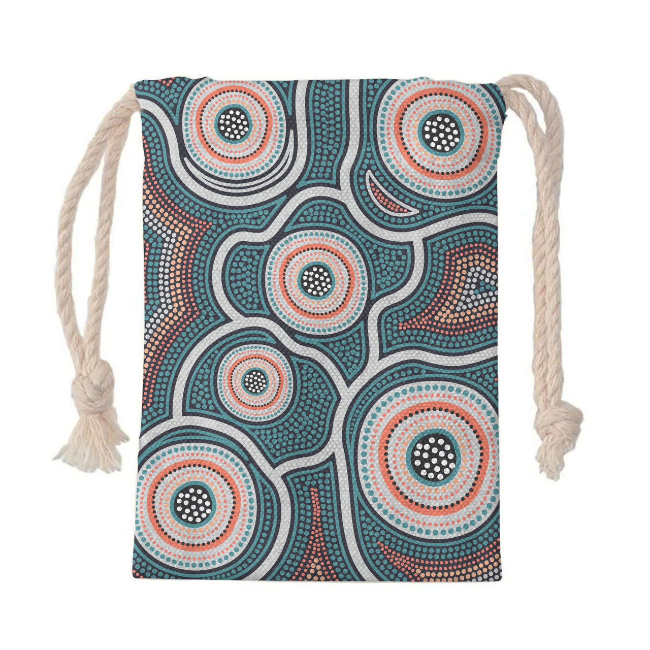 Australia Aboriginal Drawstring Bag - Aboriginal Dot Design Artwork ...