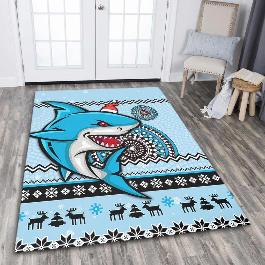 Cronulla-Sutherland Sharks Area Rug - Australia Ugly Xmas With ...