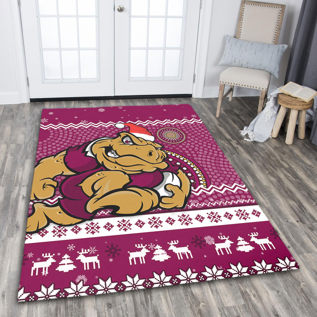 Queensland Area Rug - Australia Ugly Xmas With Aboriginal Patterns For ...