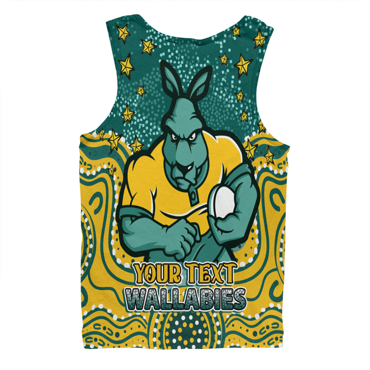 Australia Wallabies Custom Men Singlet - Custom With Aboriginal ...