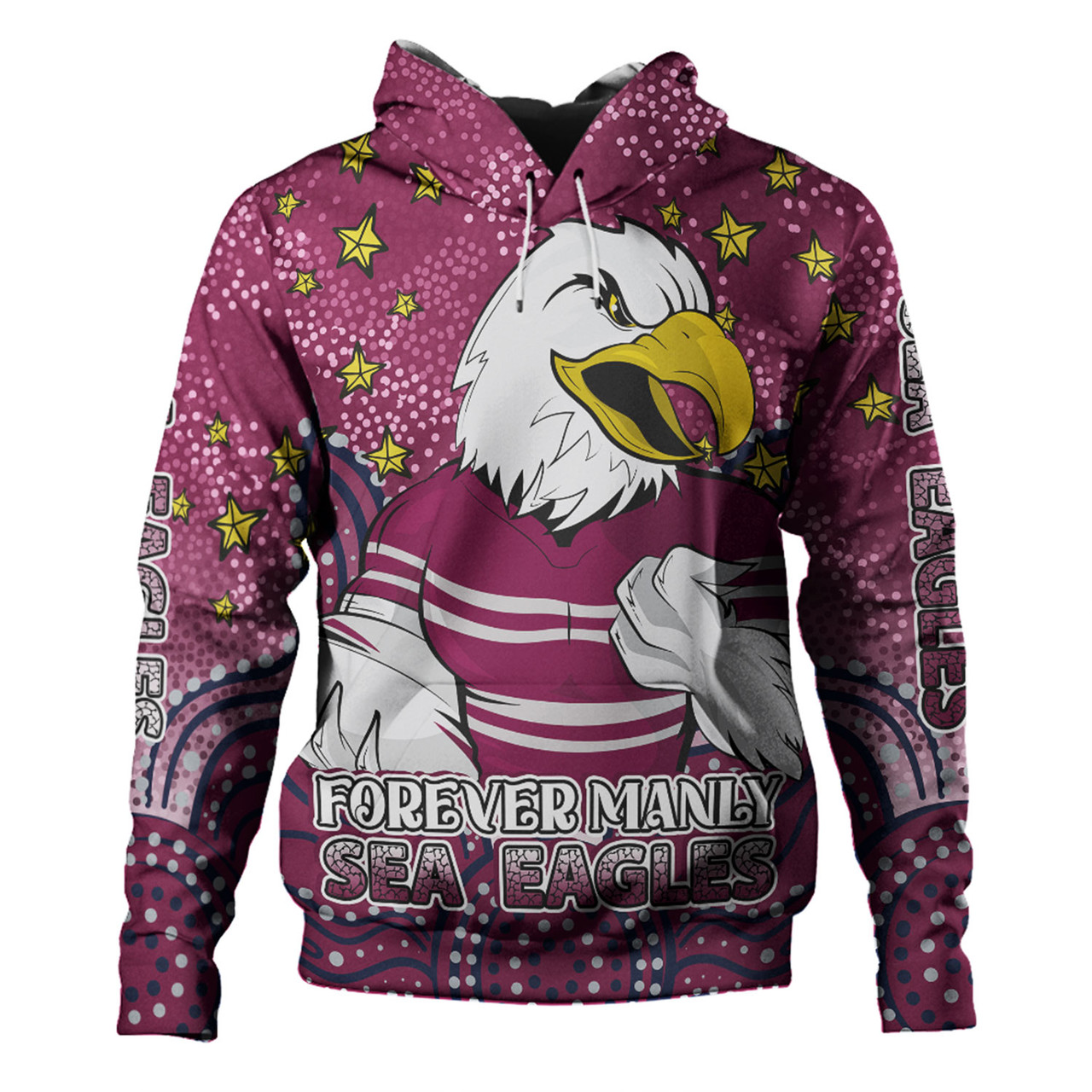 Manly Warringah Sea Eagles Custom Hoodie - Custom With Aboriginal ...