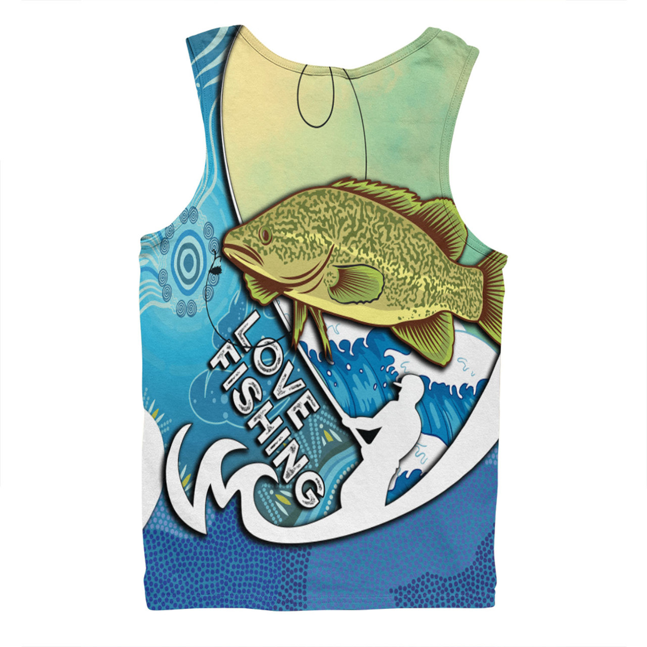 Australia Fishing Aboriginal Fishing Custom Men Singlet - Love Fishing ...
