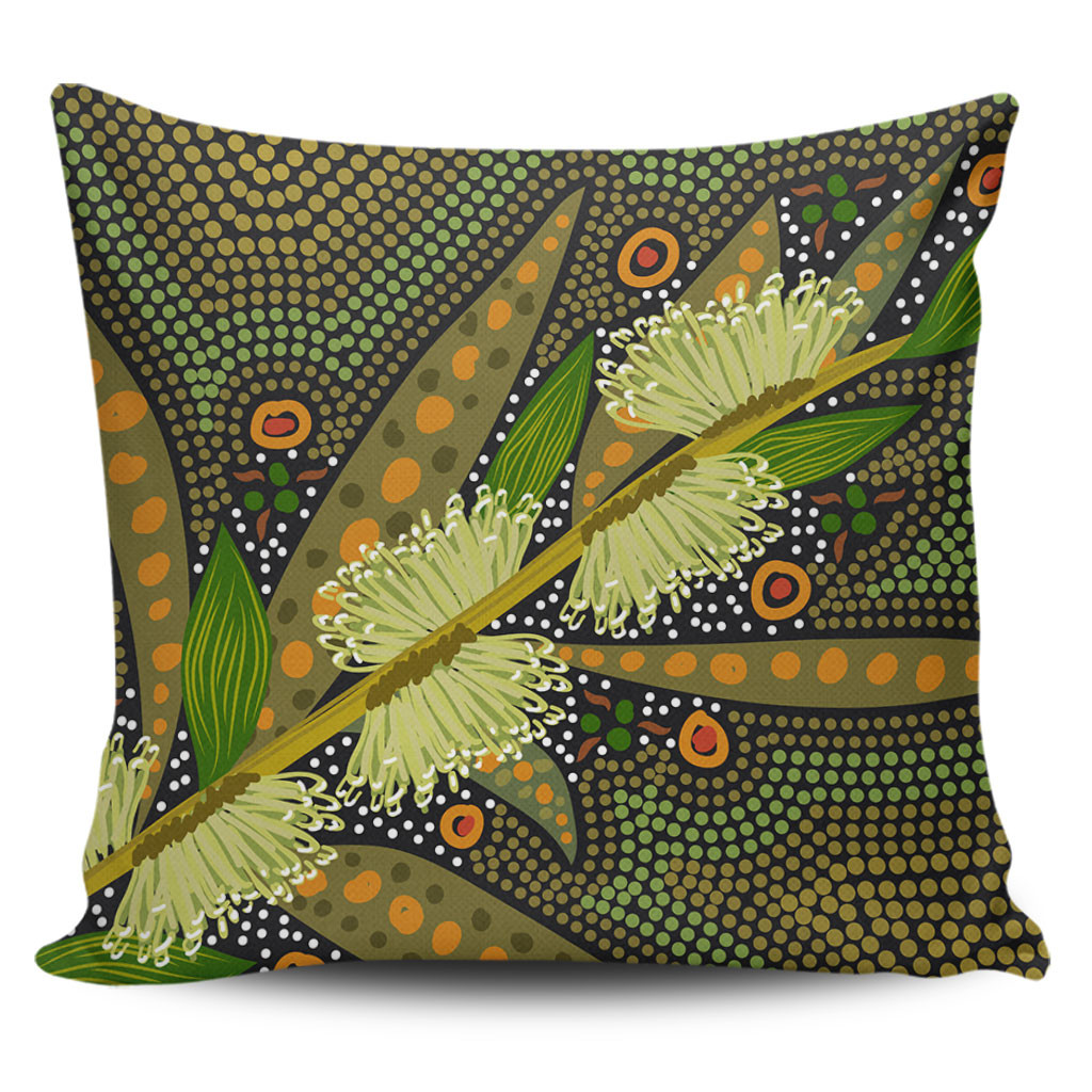 Australia Flowers Aboriginal Pillow Cases - Aboriginal Dot Art Of ...