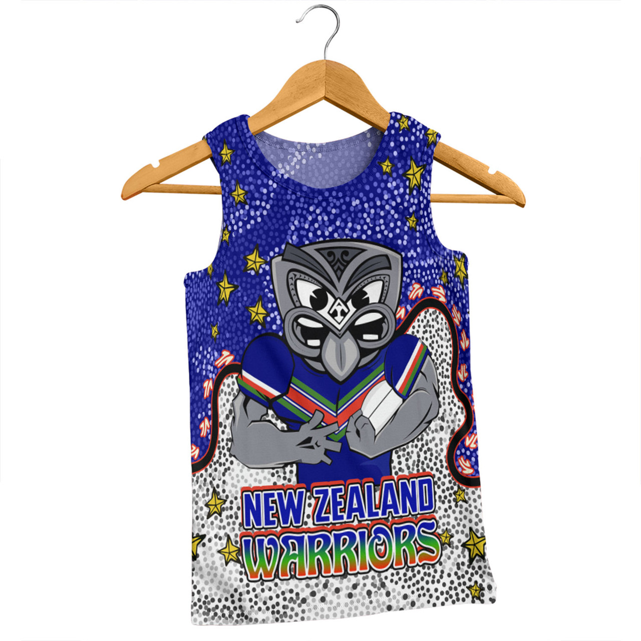 New Zealand Warriors Custom Men Singlet - Team With Dot And Star ...