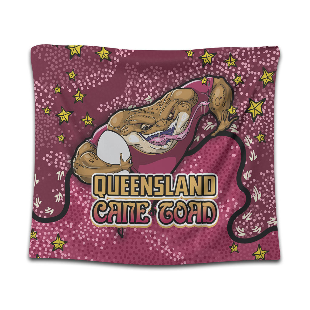 Queensland Cane Toads Custom Tapestry - Team With Dot And Star Patterns ...