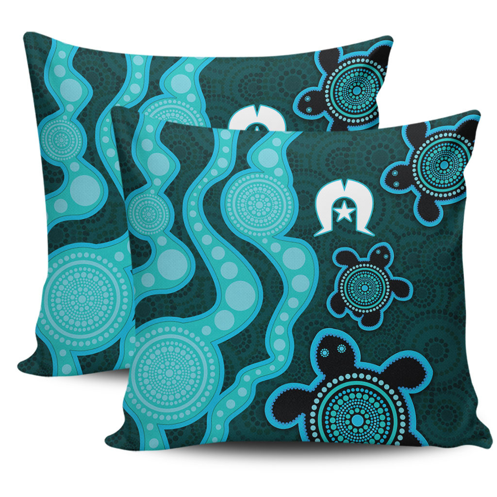 Australia Aboriginal Turtles Torres Strait Islands Pillow Cases - Blue ...
