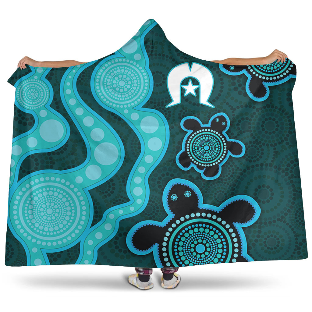 Australia Aboriginal Turtles Torres Strait Islands Hooded Blanket ...