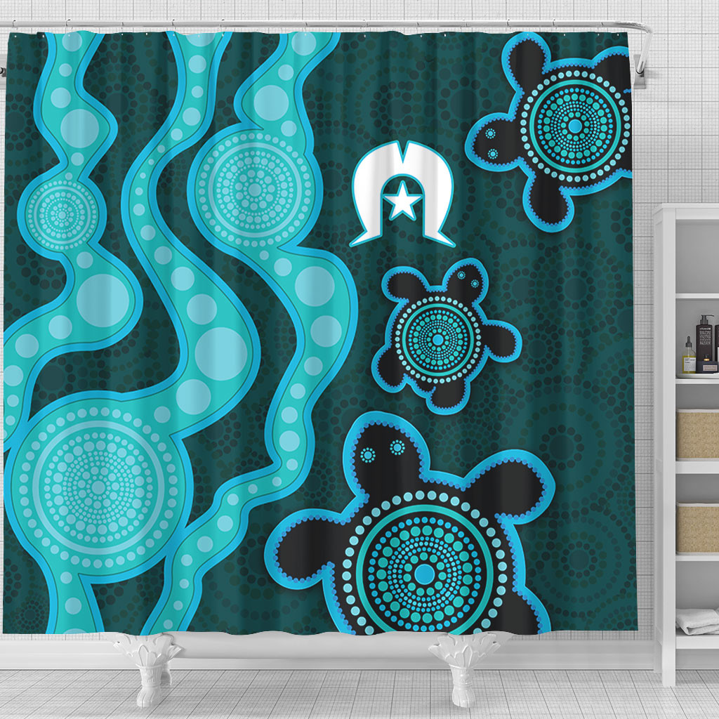 Australia Aboriginal Turtles Torres Strait Islands Shower Curtain ...