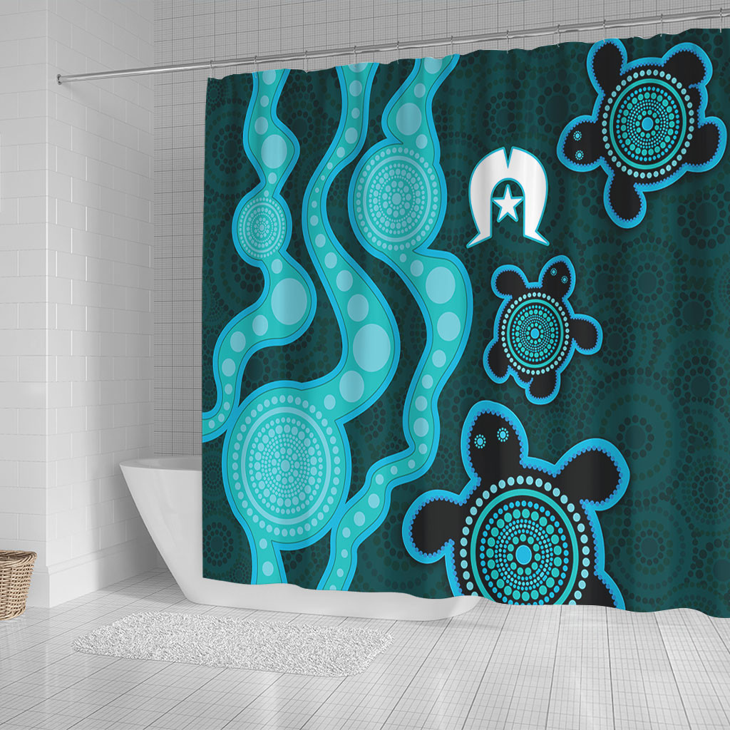 Australia Aboriginal Turtles Torres Strait Islands Shower Curtain ...