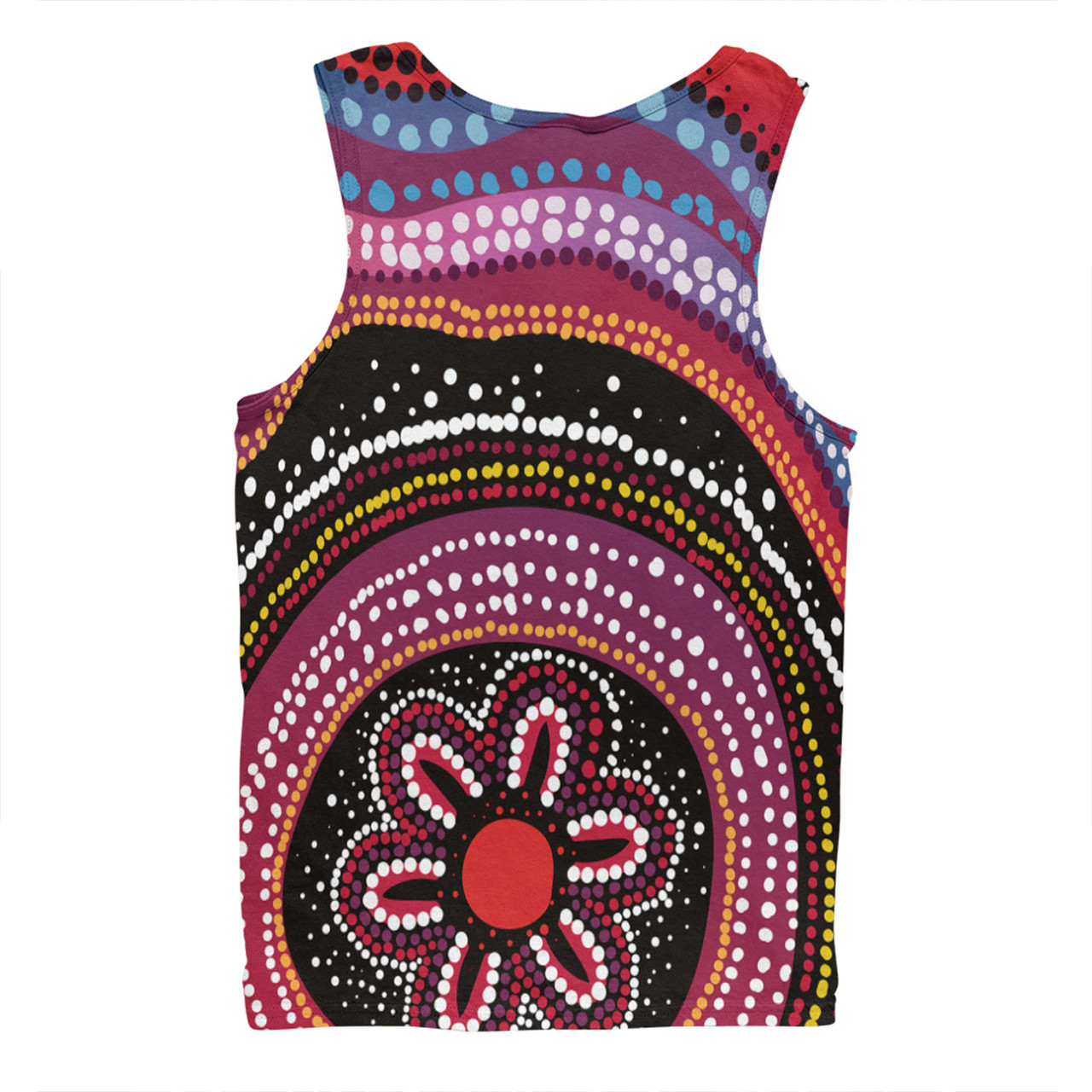 Australia Dot Painting Inspired Aboriginal Men Singlet - Aboriginal ...