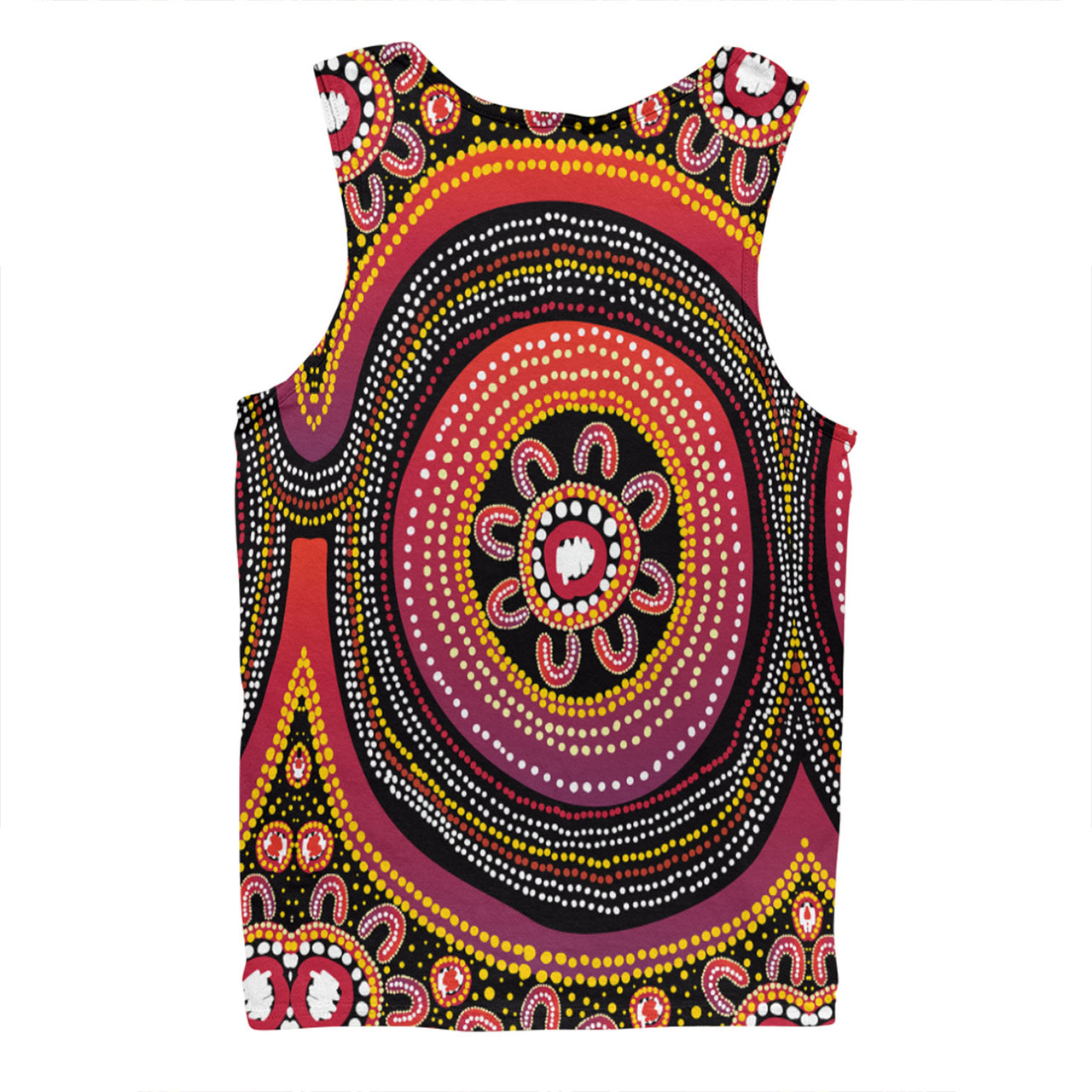 Australia Aboriginal Men Singlet - Aboriginal Dot Art Design Men Singlet