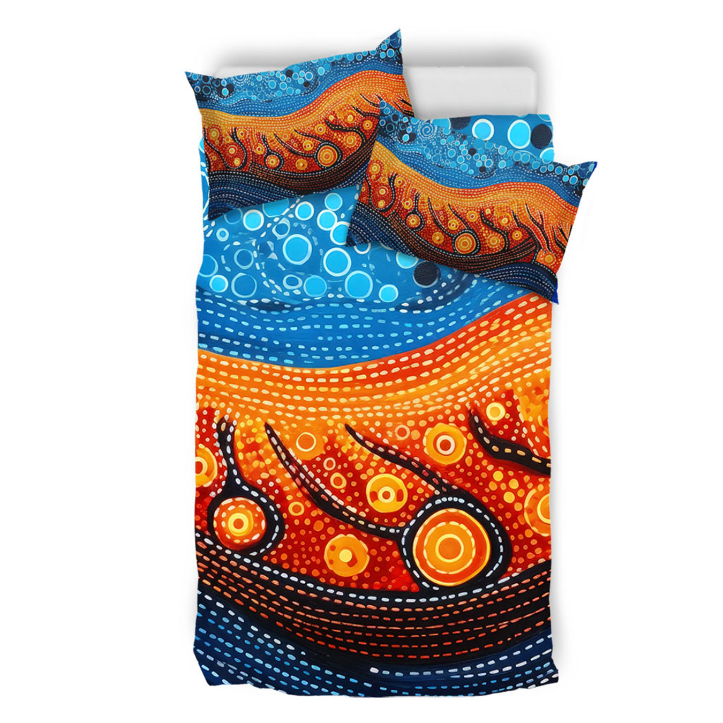 Australia Dreaming Aboriginal Bedding Set - Aboriginal Culture ...
