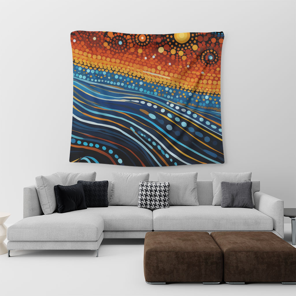 Australia Dreaming Aboriginal Tapestry - Aboriginal Culture Indigenous ...