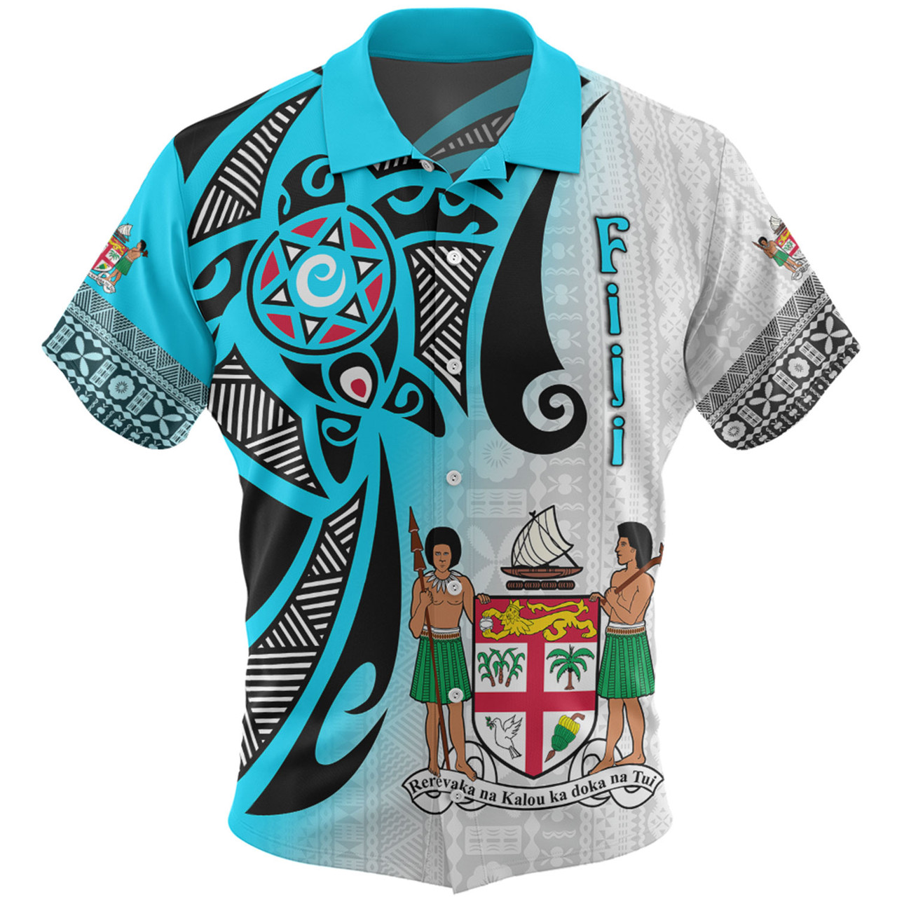 Australia South Sea Islanders Hawaiian Shirt - Fiji With Polynesian ...