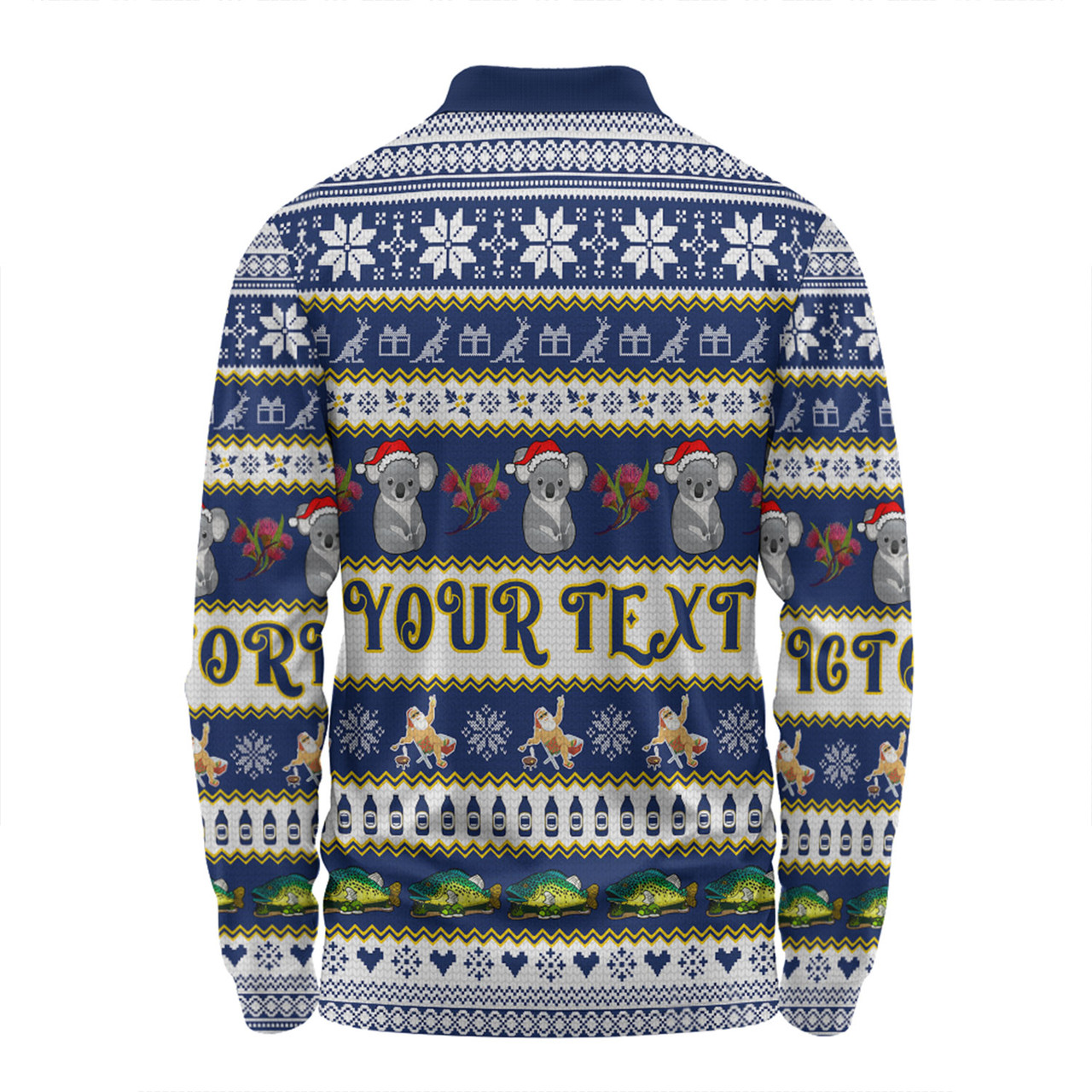 Victoria Big Things Christmas Custom Long Sleeve Polo Shirt - Giant ...