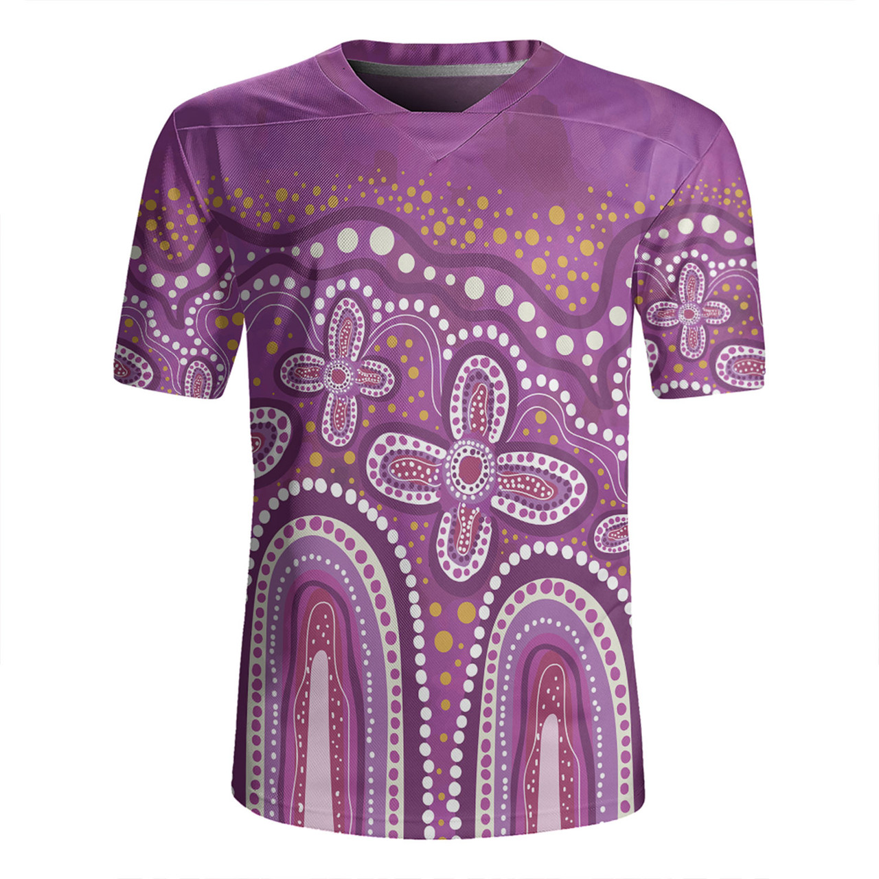 Australia Aboriginal Rugby Jersey - Dot painting illustration in ...