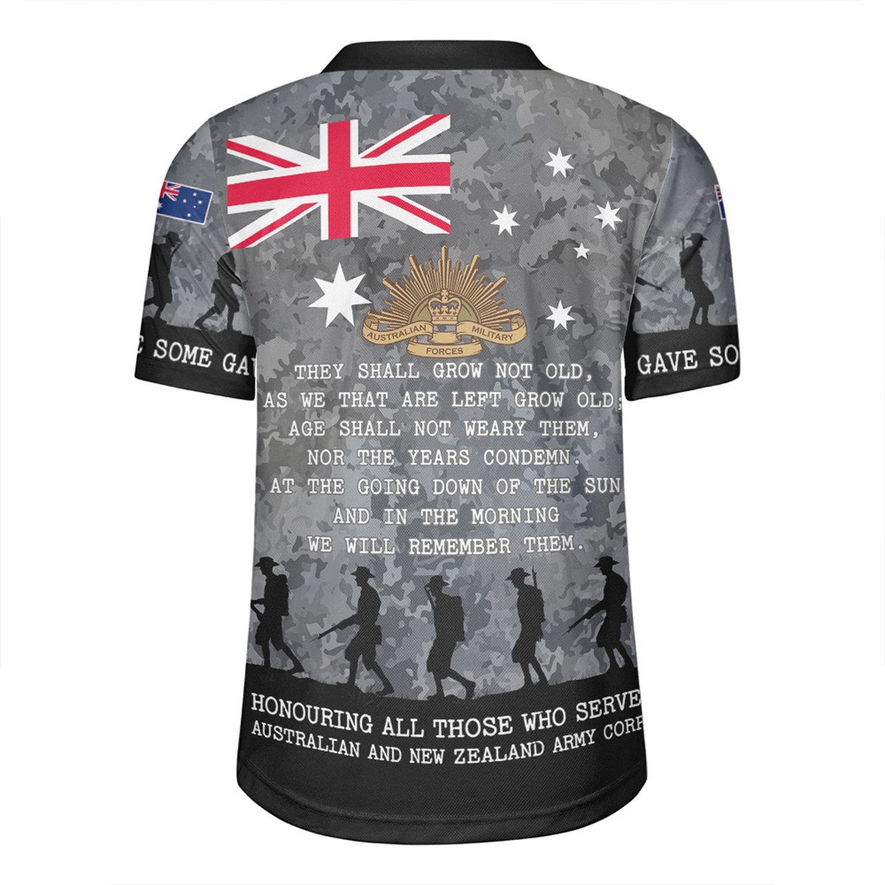 Australia Anzac Day Rugby Jersey - Australia and New Zealand All gave ...