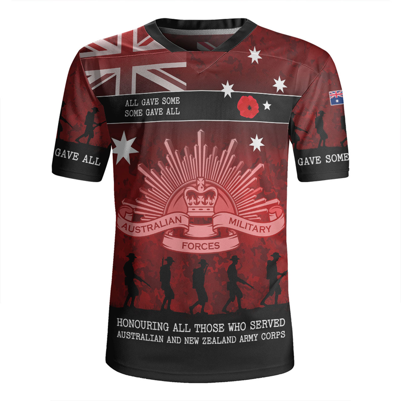 Australia Anzac Day Rugby Jersey - Australia and New Zealand All gave ...