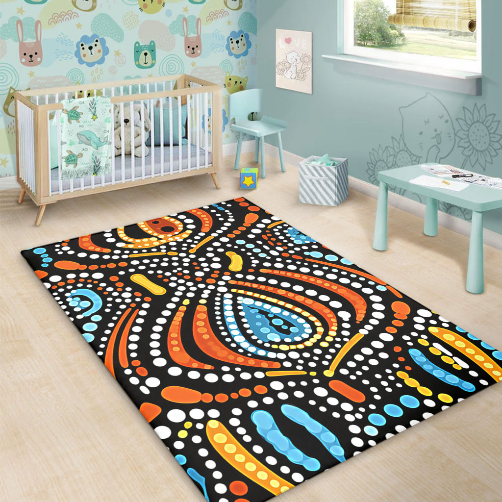 Australia Aboriginal Area Rug - Traditional Australian Aboriginal ...