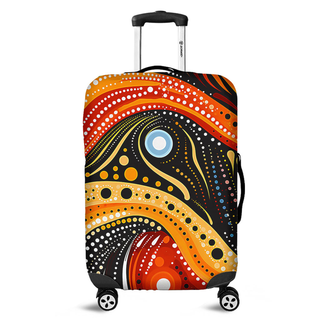 Australia Aboriginal Luggage Cover - Traditional Australian Aboriginal ...