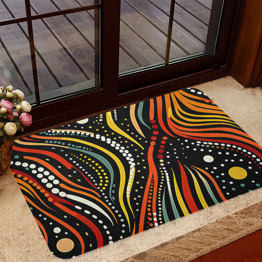 Australia Aboriginal Doormat - Traditional Australian Aboriginal Native ...