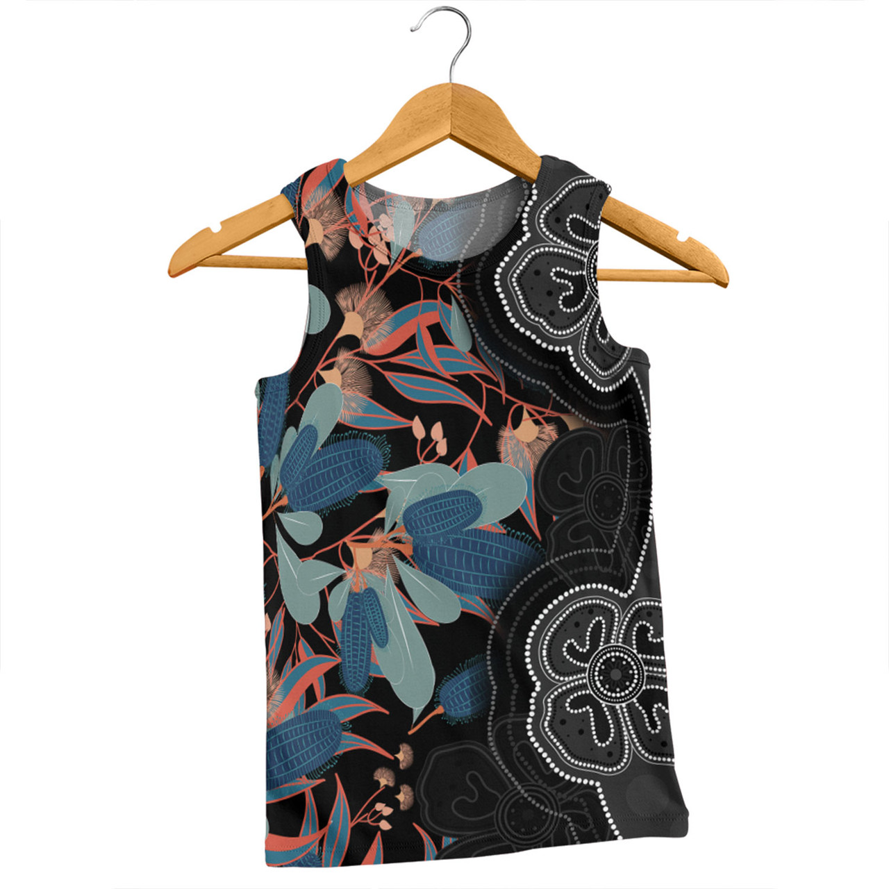 Australia Aboriginal Men Singlet - Australian Native Floral Seamless ...