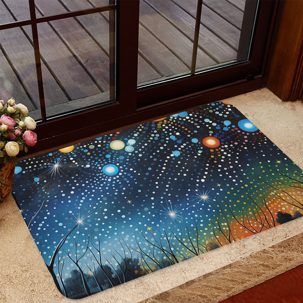 Australia Aboriginal Doormat - Aboriginal Dot Painting Dreamtime Story ...