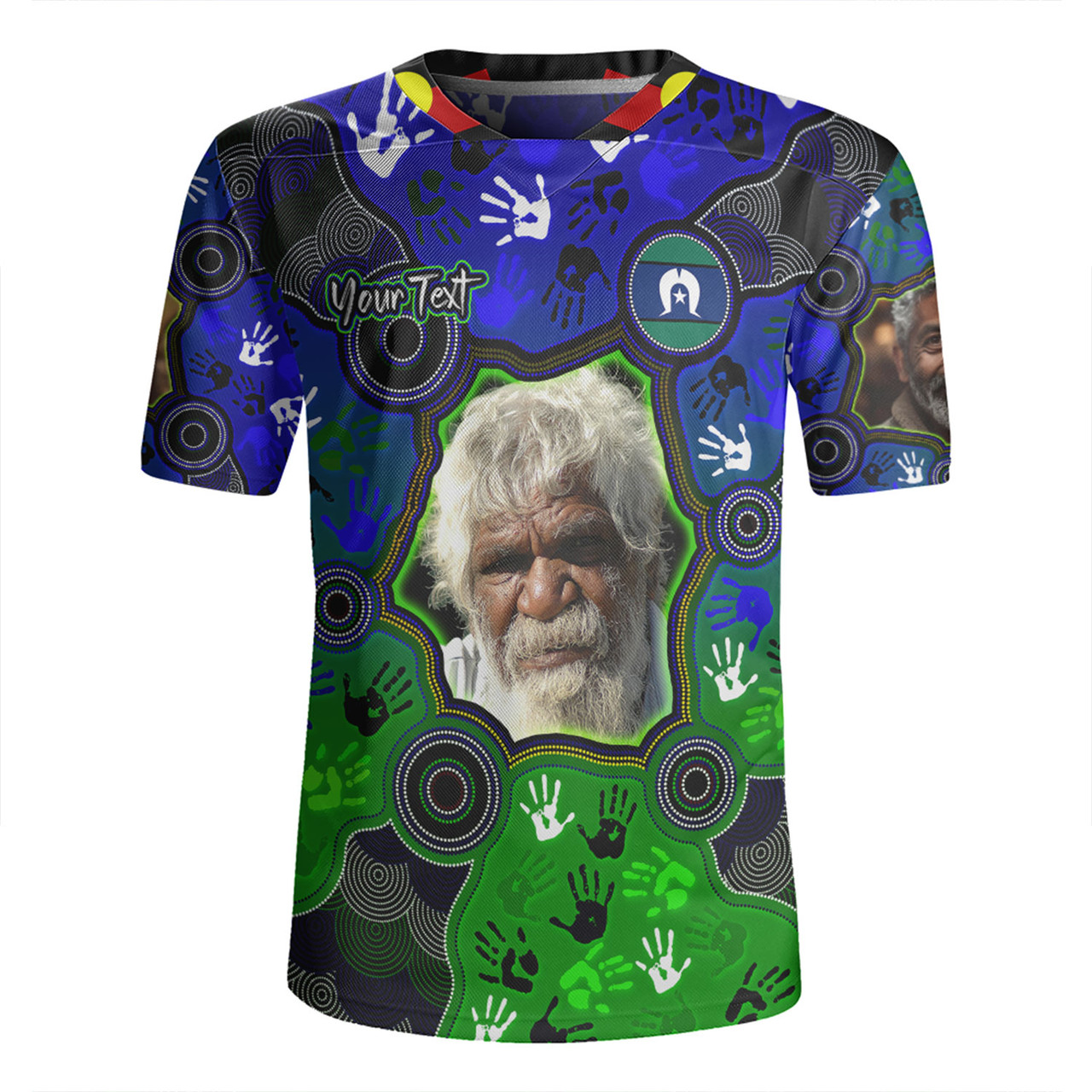 Australia Torres Strait Islands Custom Rugby Jersey - Aboriginal Dot ...