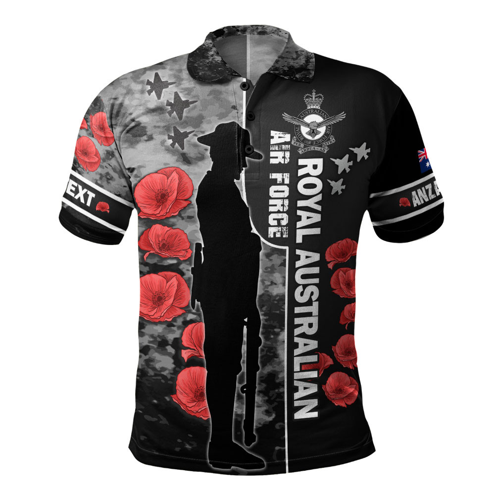 Australia Polo Shirt - Custom Royal Australian Air Force Anzac Day ...