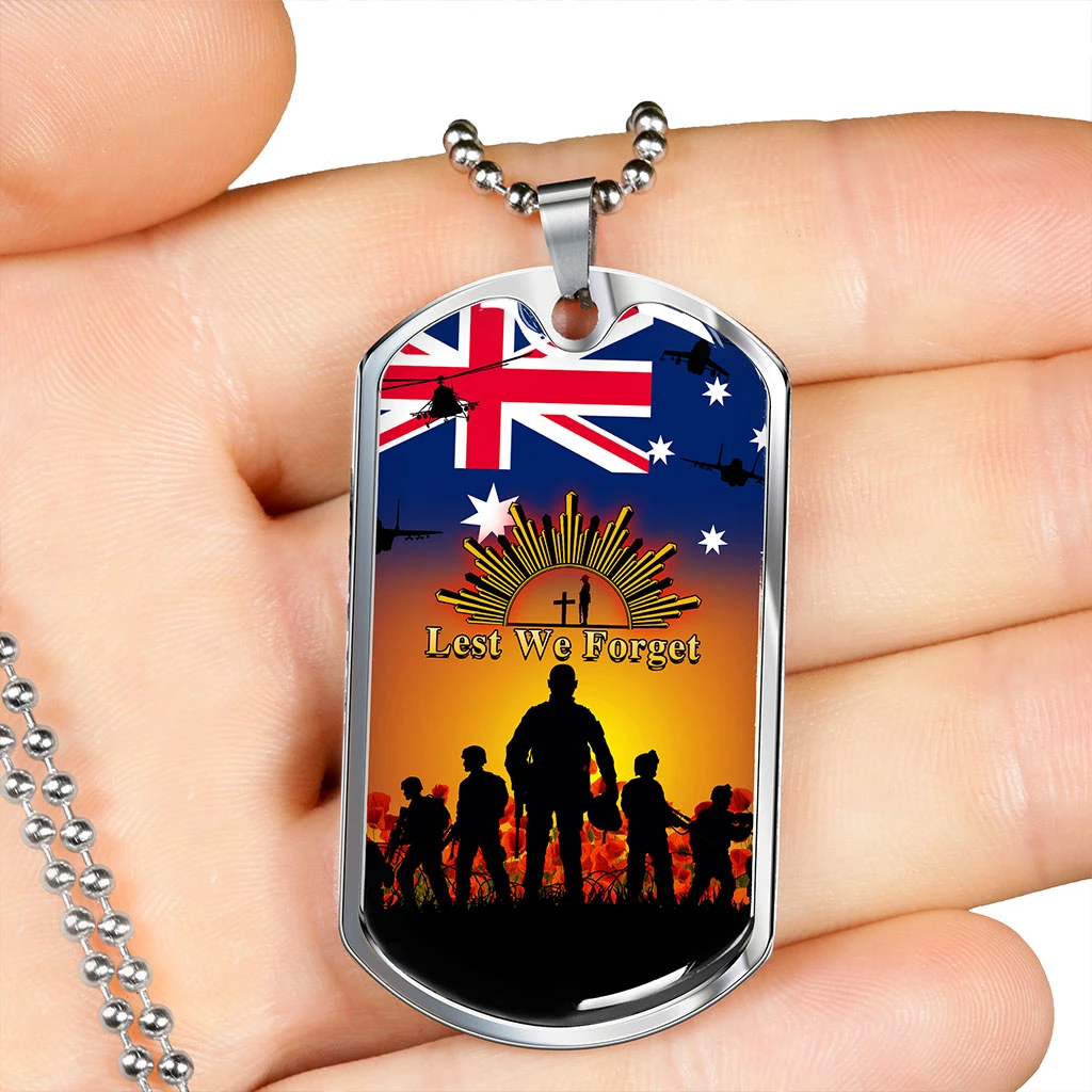 Australia Anzac Day Dog Tag Anzac Day Soldiers