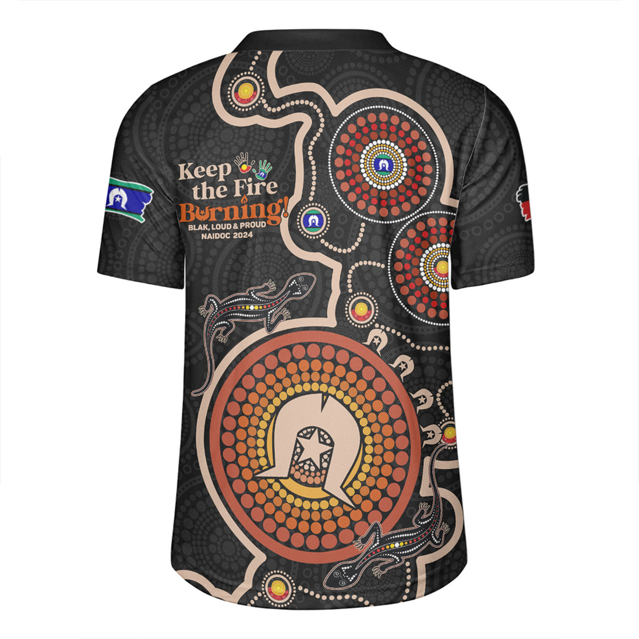Australia Rugby Jersey Aboriginal Dot Art Inspired Naidoc Week Keep The ...
