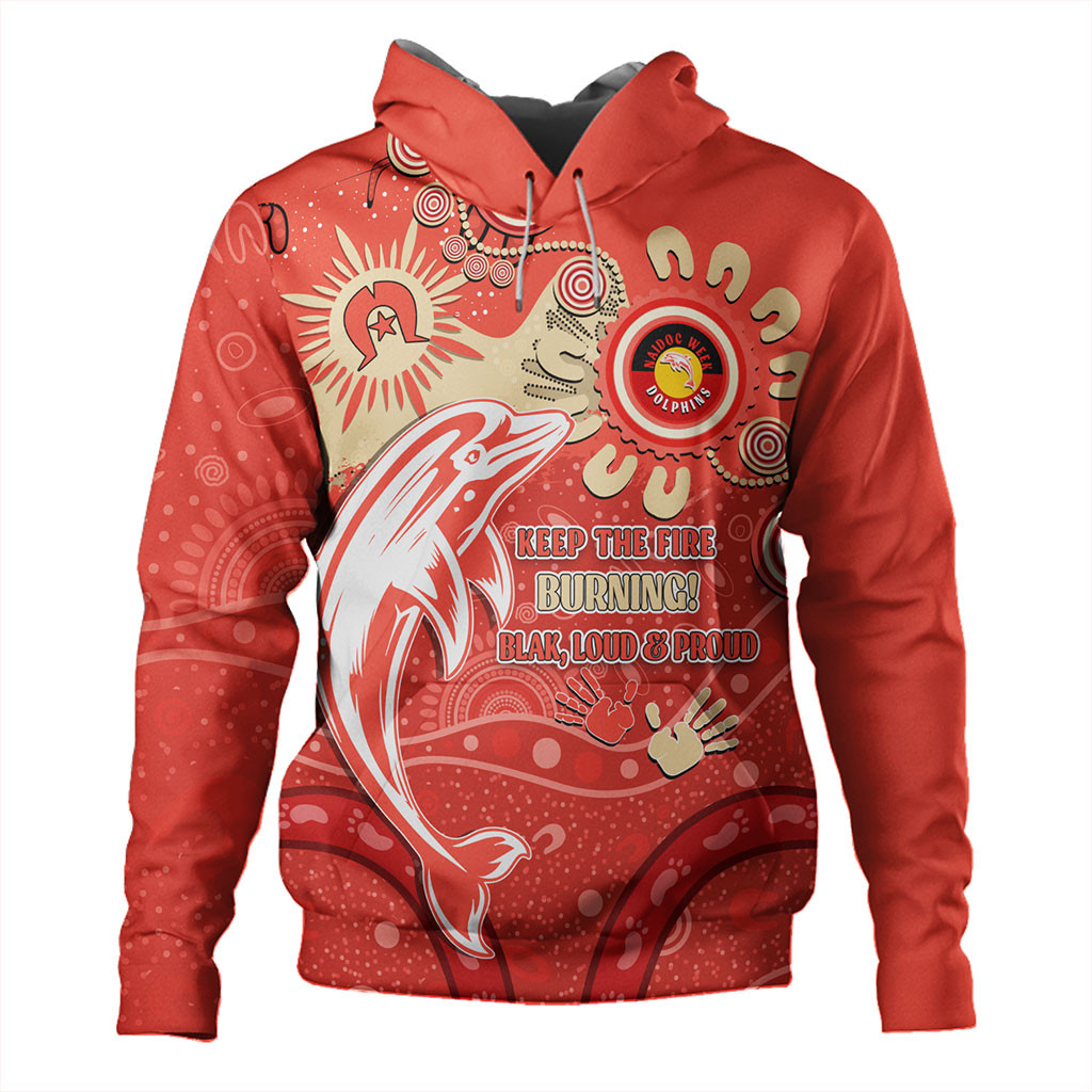 Redcliffe Dolphins Hoodie Aboriginal Indigenous Naidoc Week Dreamtime ...
