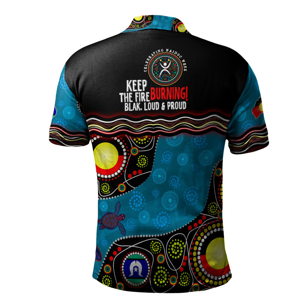 Australia Polo Shirt Custom Naidoc Week Culture Art With River And ...