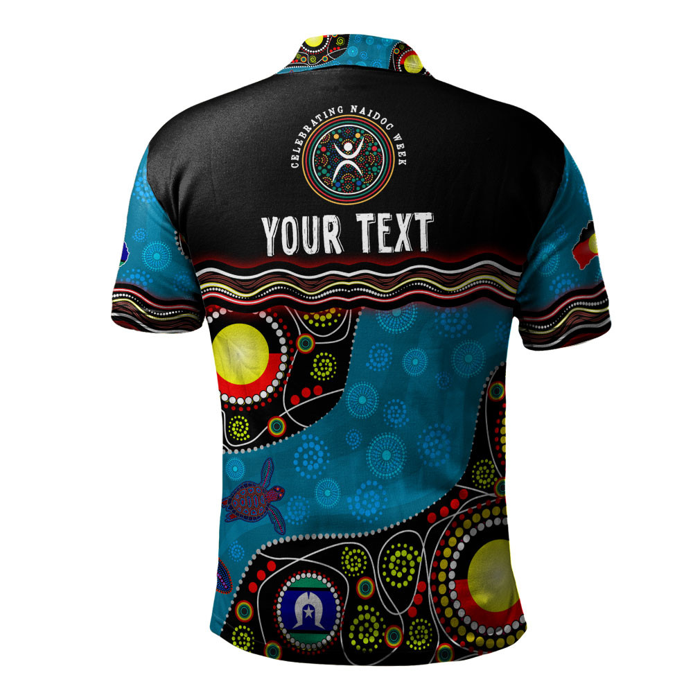 Australia Polo Shirt Custom Naidoc Week Culture Art With River And ...