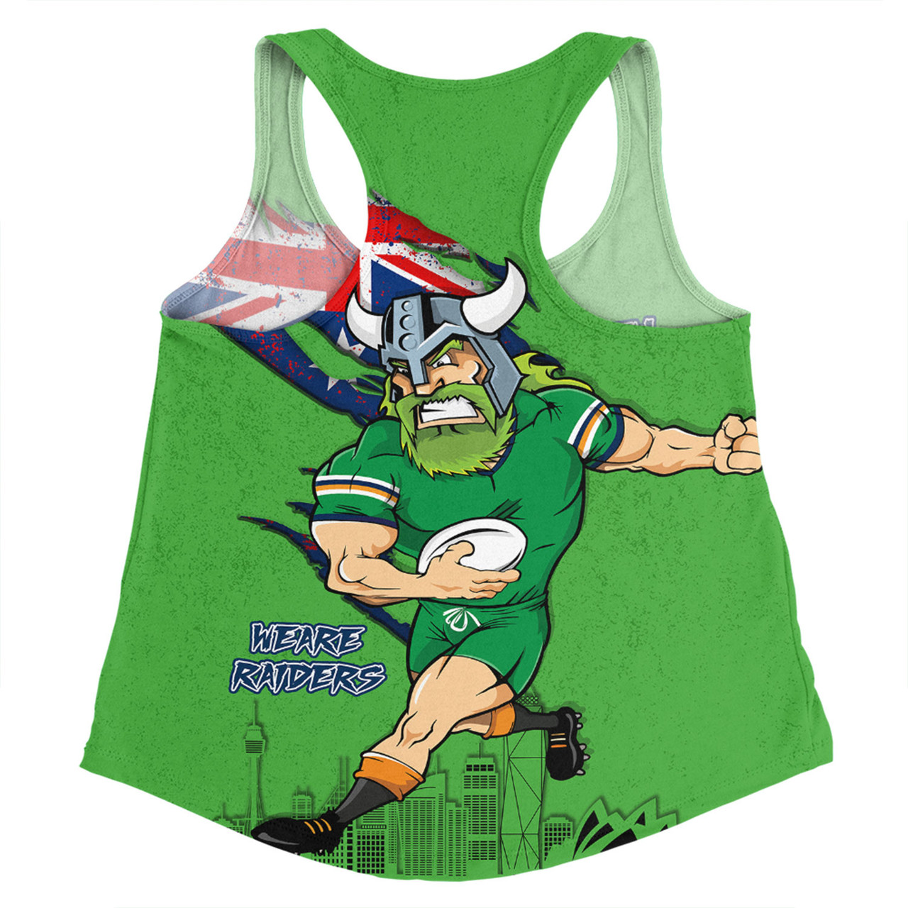 Canberra Raiders Women Racerback Singlet Custom For Die Hard Fan ...