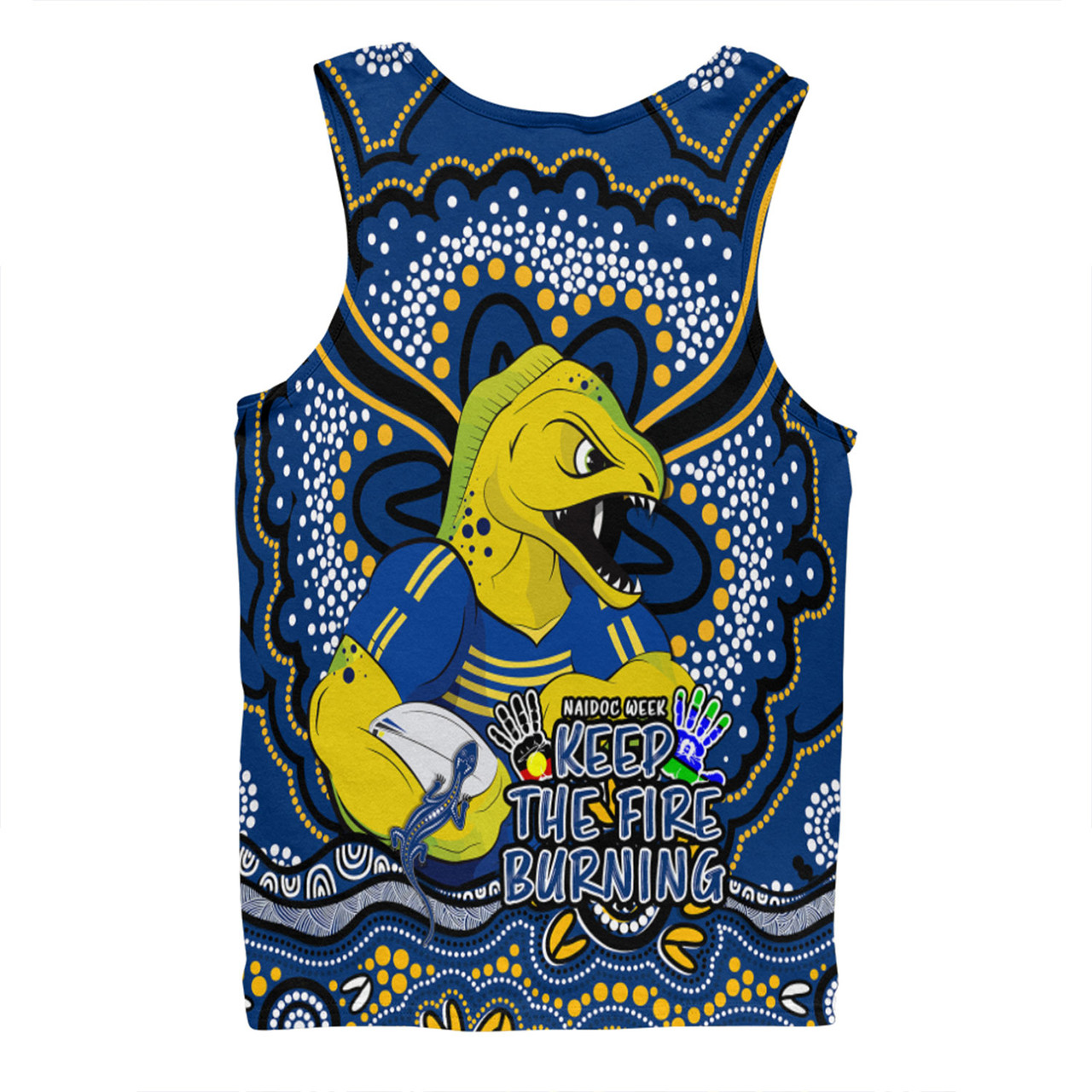 Parramatta Eels Men Singlet Aboriginal Inspired Naidoc Week Custom For ...