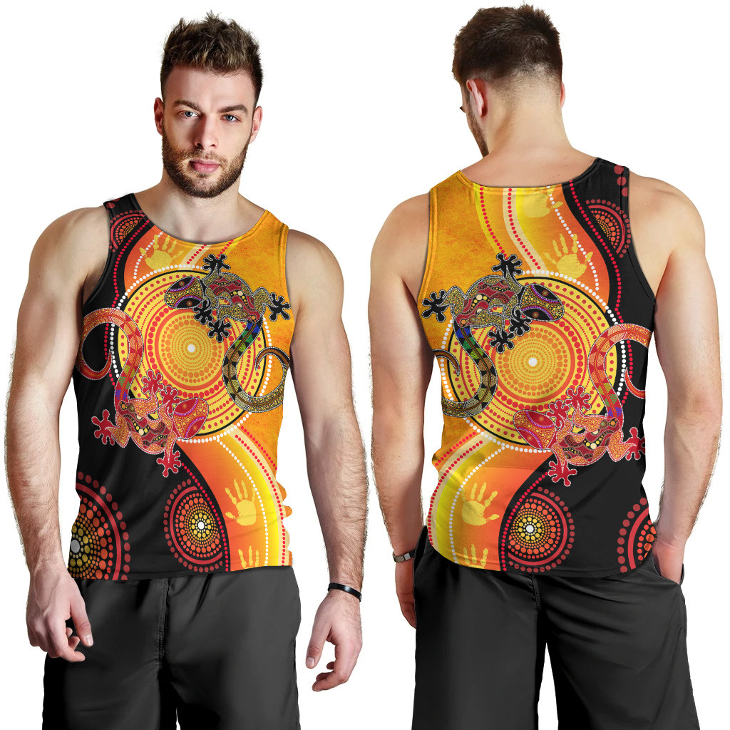 Australia Aboriginal Inspired Men Singlet Couple Aboriginal Inspired ...